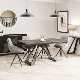 Vida Living Icarus 1600 - 2400 Extending Dining Table Set- Ceramic ...