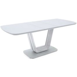 Vida Living Lazzaro 1.6M High Gloss White Extending Dining Table
