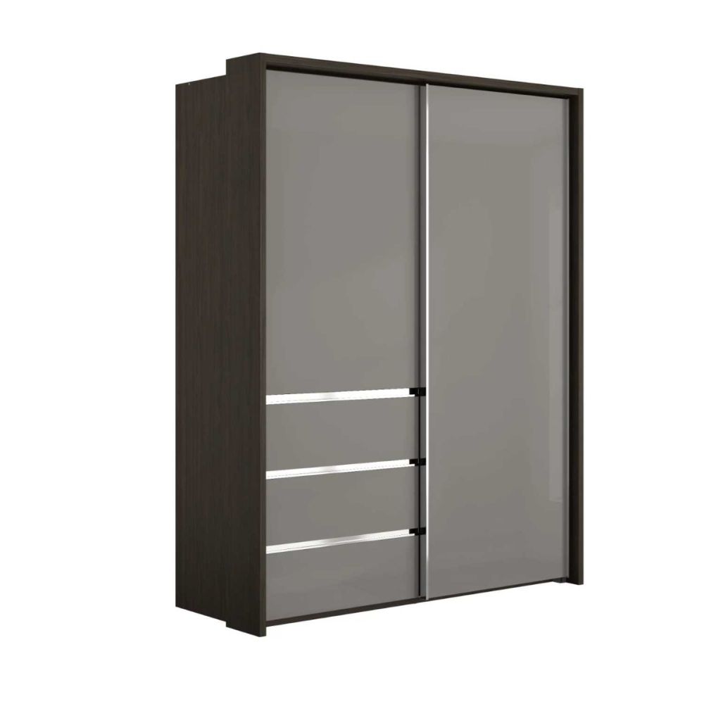 Wiemann Pacific 175cm 2 Door Sliding Wardrobe with 3 Drawers - Free ...